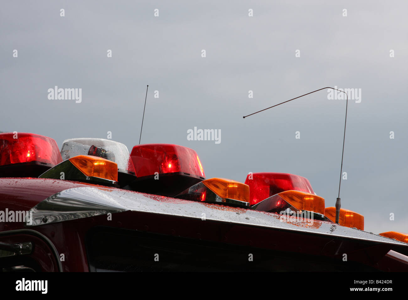 The emergency light system being used on a tanker truck in Wisconsin ...