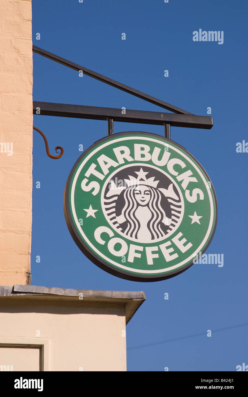 Starbucks Coffee sign in Uk Stock Photo - Alamy