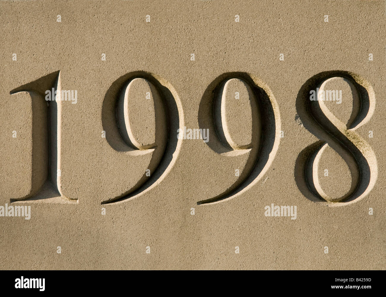 Detail of foundation stone commemorating year of completion of building ...