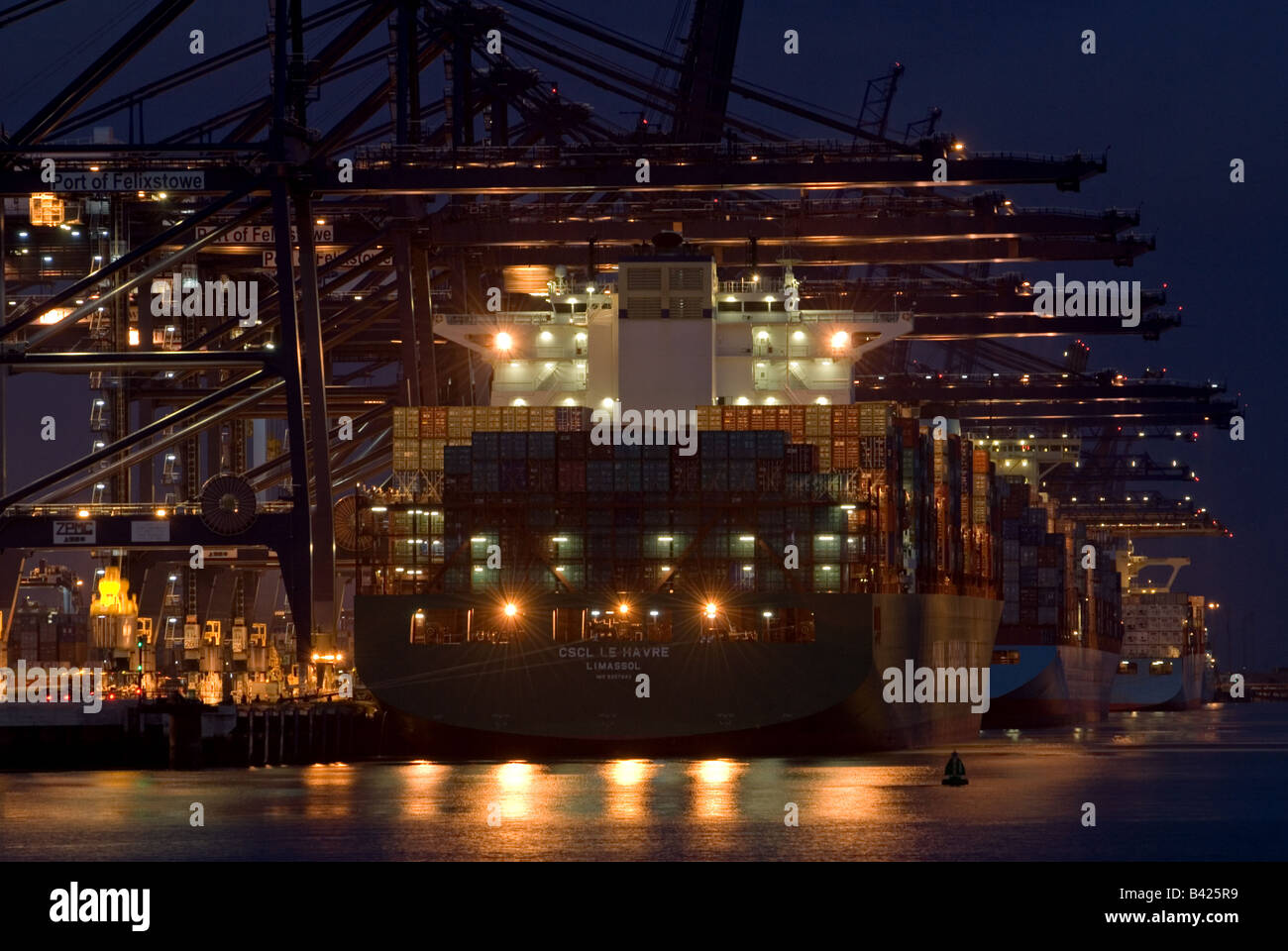 Trinity Quay at the Port of Felixstowe, Britain's largest container ...