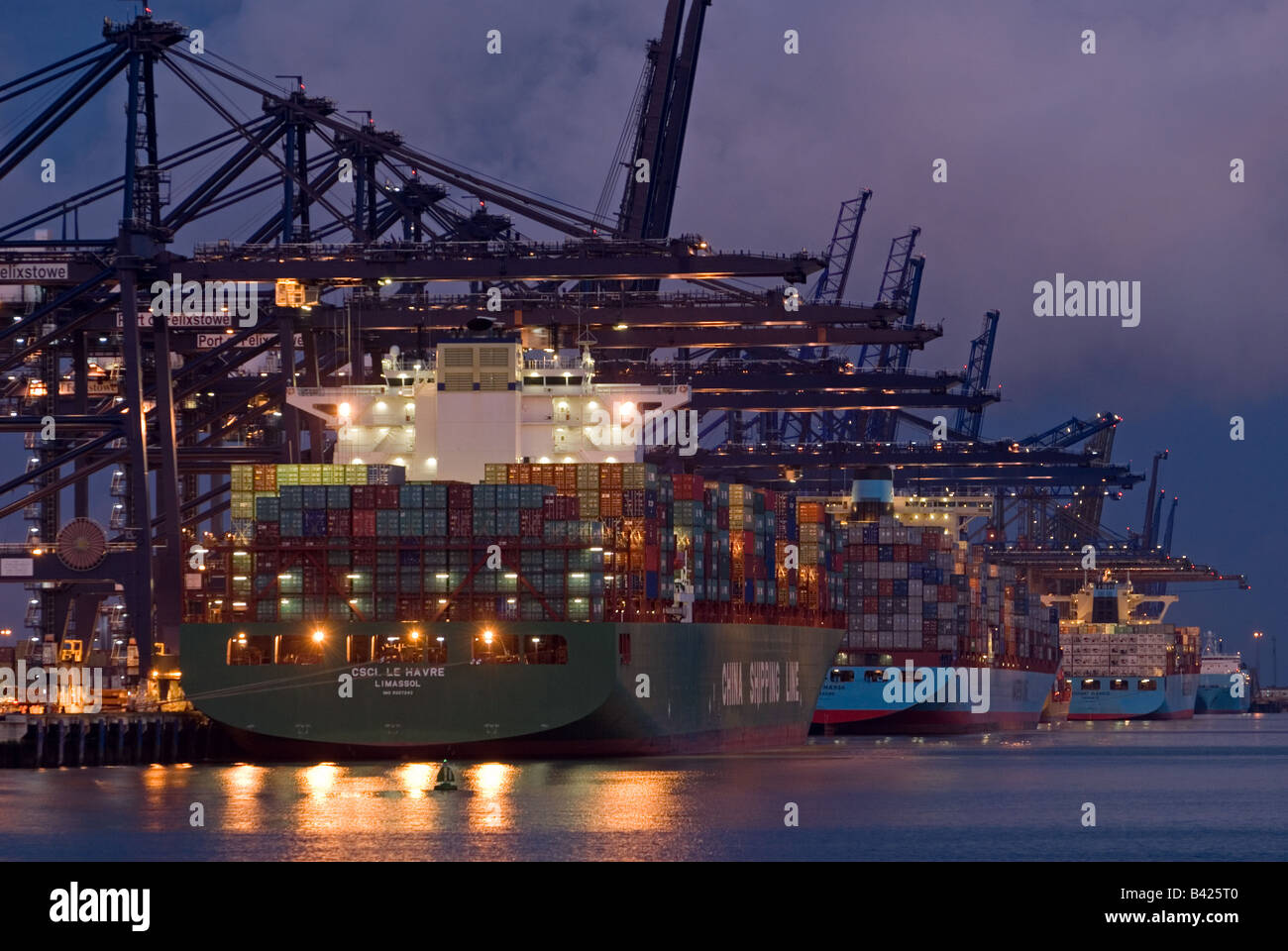 Trinity Quay at the Port of Felixstowe, Britain's largest container ...