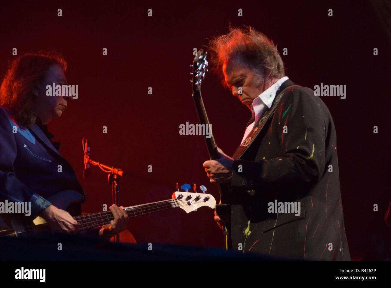 Neil Young [seen here with Rick Rosas] headlines the Hop Farm one day ...