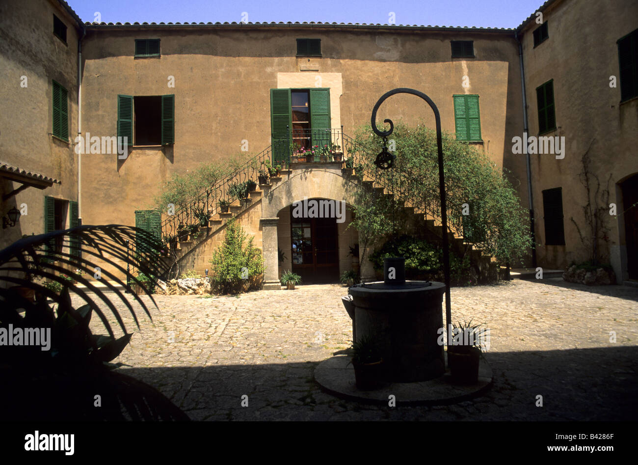 Rural hotel Majorca island Balearic islands Spain Stock Photo - Alamy