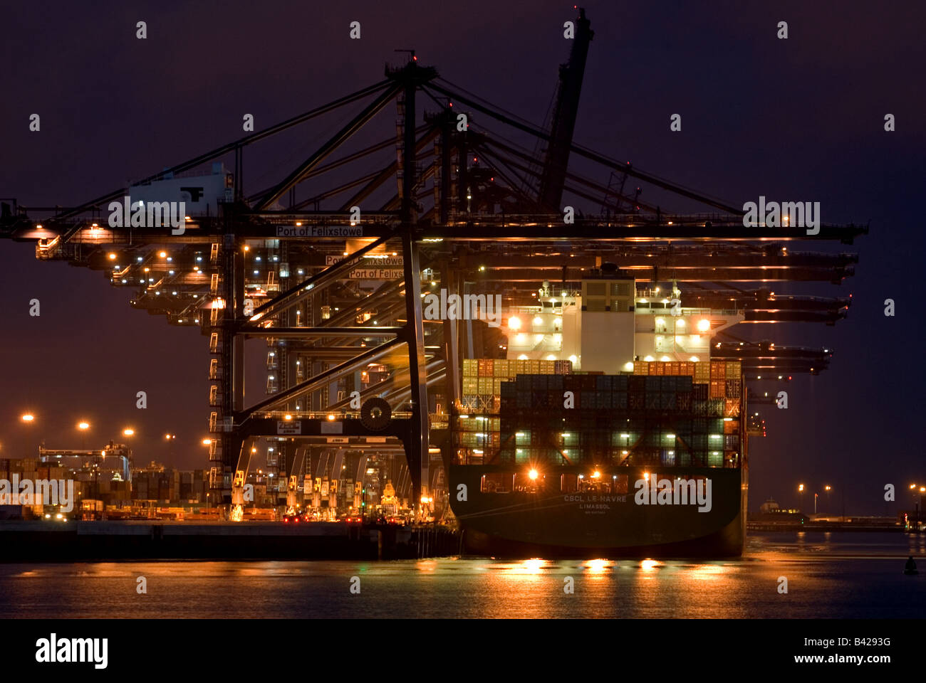 Trinity Quay at the Port of Felixstowe, Britain's largest container ...