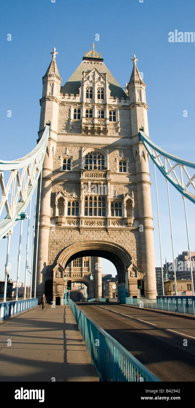 Tower Bridge from the North Bank of the River Thames, London, UK Stock ...