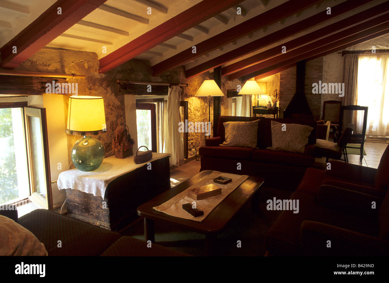 Rural hotel Majorca island Balearic islands Spain Stock Photo - Alamy