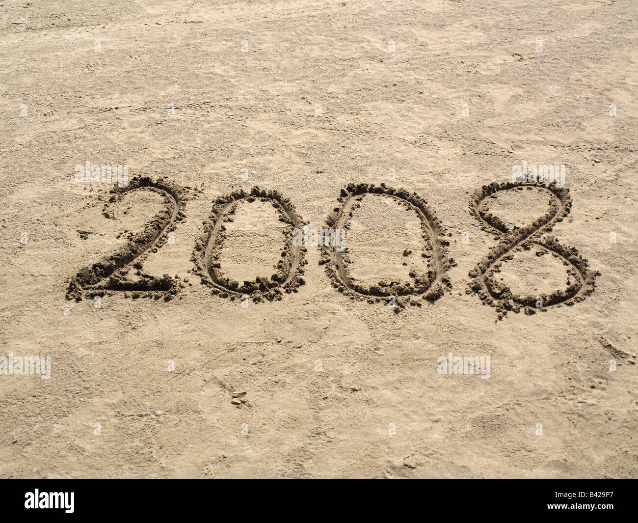 2008 written in the sand hi-res stock photography and images - Alamy