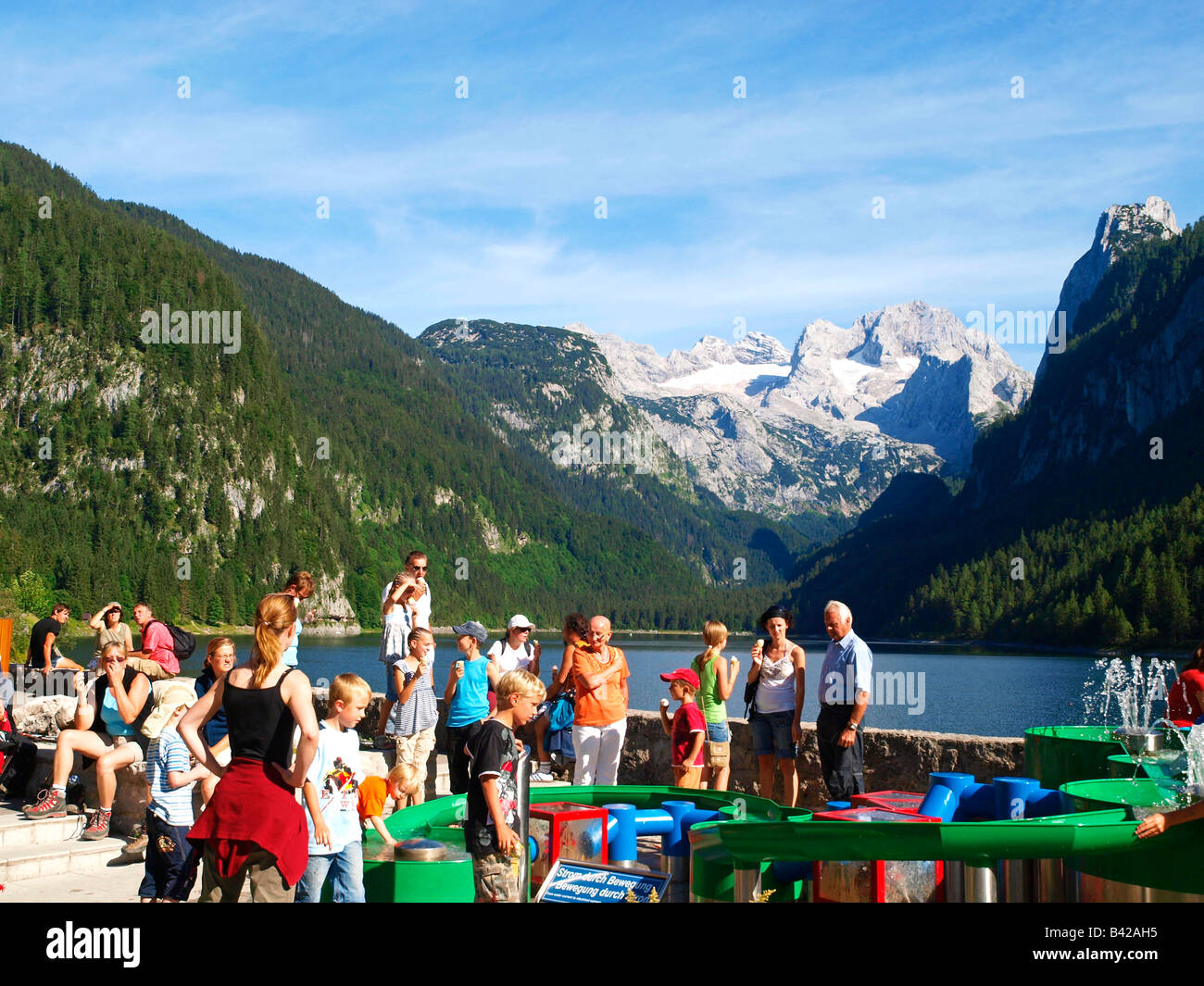 lake Gosausee, mountain Dachstein, Austria Stock Photo - Alamy