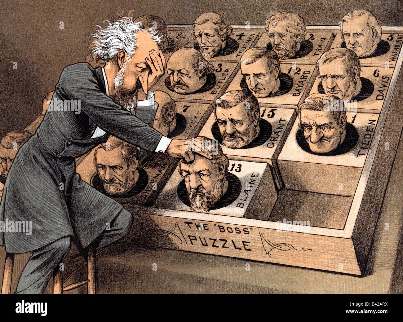 The great presidential puzzle Stock Photo - Alamy