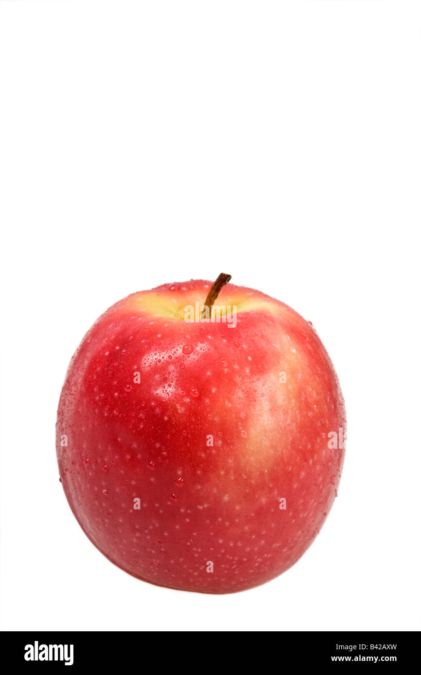 Macro pink white apple Cut Out Stock Images & Pictures - Alamy