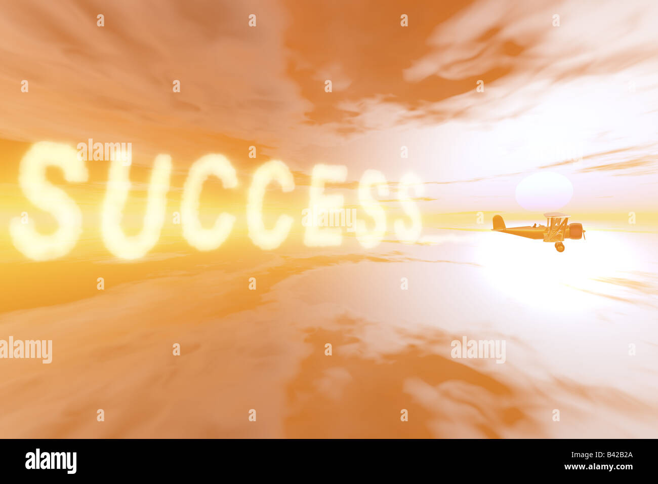 Skywriting plane hi-res stock photography and images - Alamy