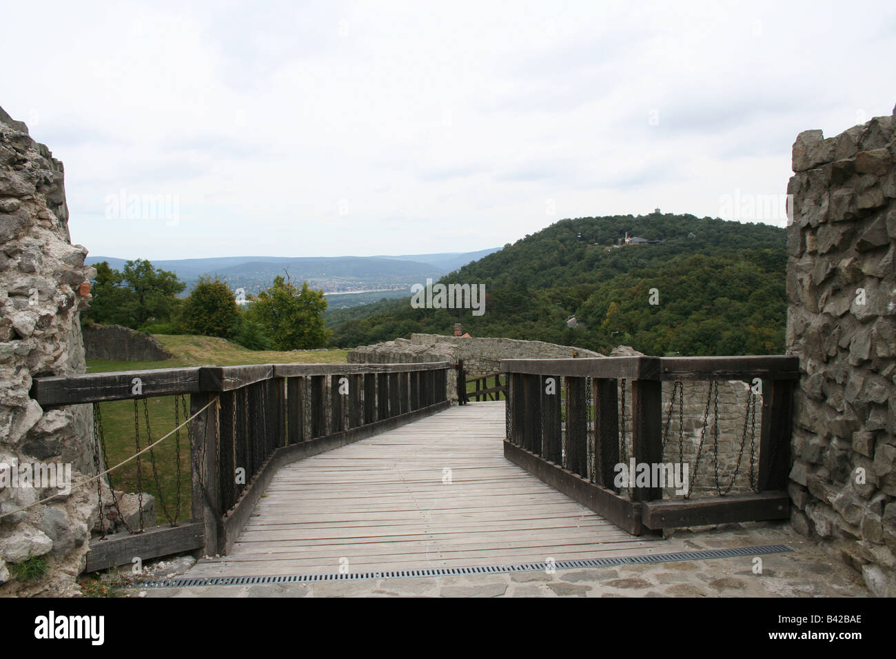 Ancient castle ruins Vishegrad on Danube bend Hungary Stock Photo - Alamy
