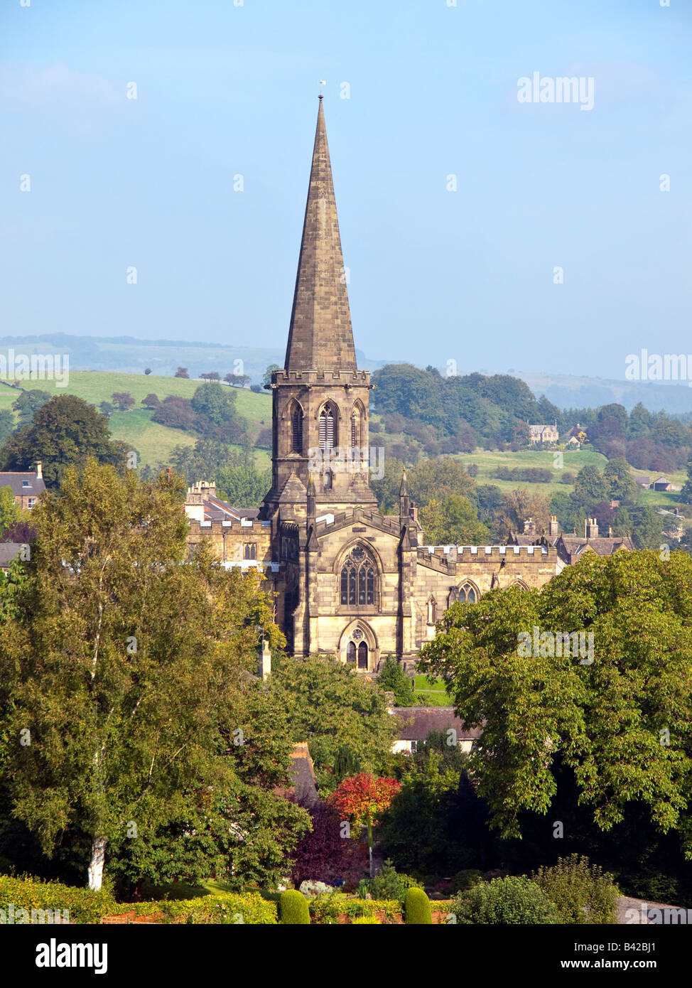 'All Saint's Church' Bakewell, Derbyshire Stock Photo - Alamy