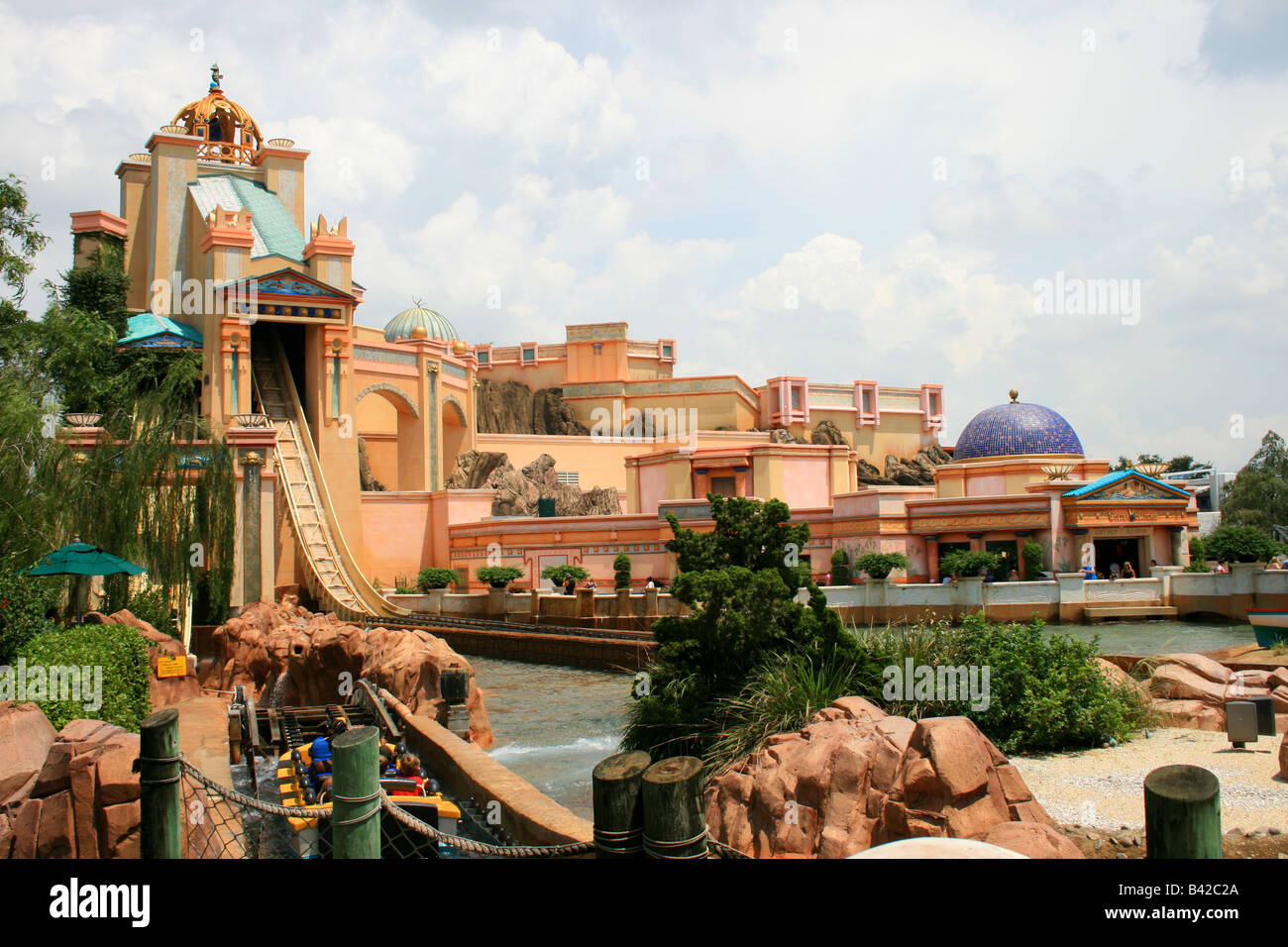 Journey to Atlantis Sea World Orlando Stock Photo - Alamy