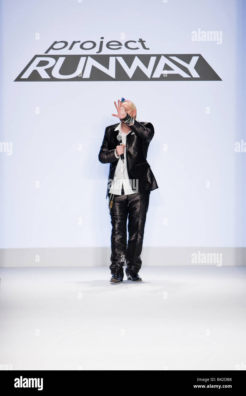 12 September 2008 — New York, USA: Project Runway's Stephen “Suede ...
