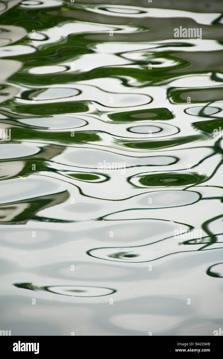 Light reflecting on water defocussed Full frame daylight abstract Stock ...