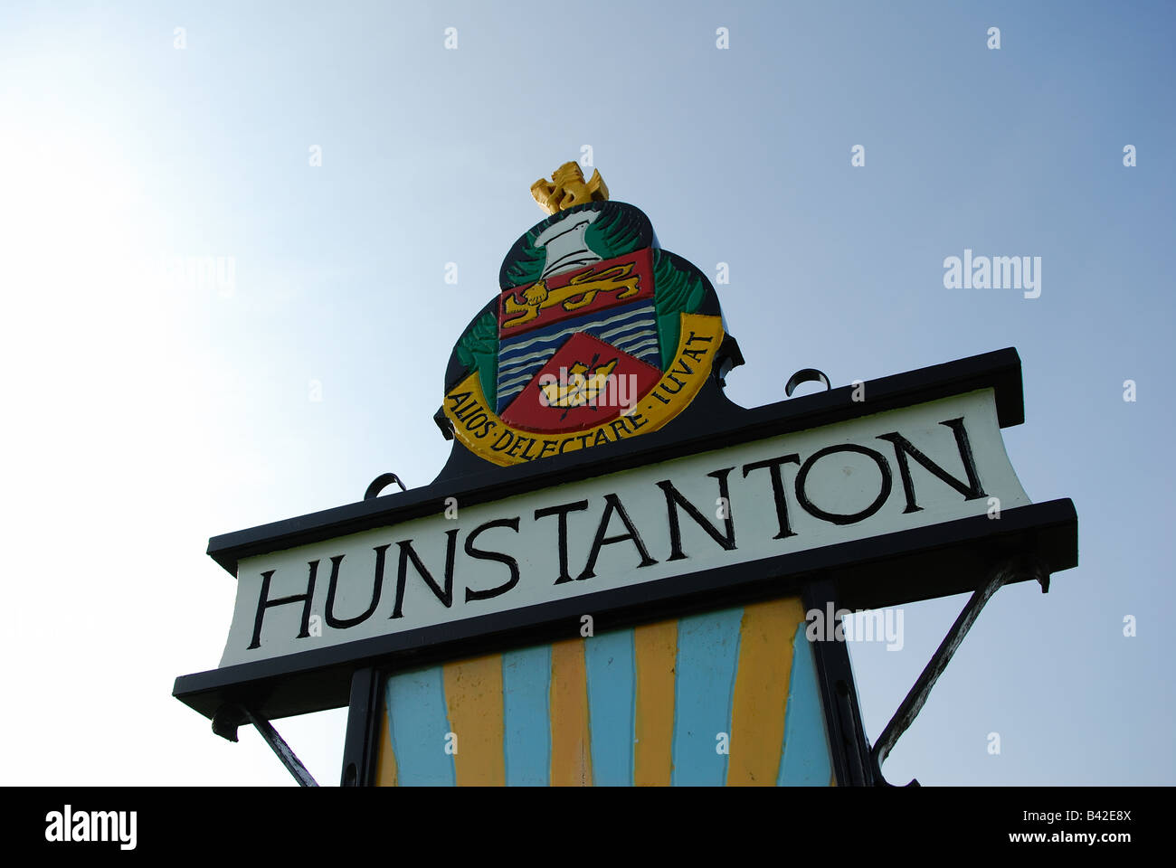 Hunstanton Ton Sign Stock Photo - Alamy