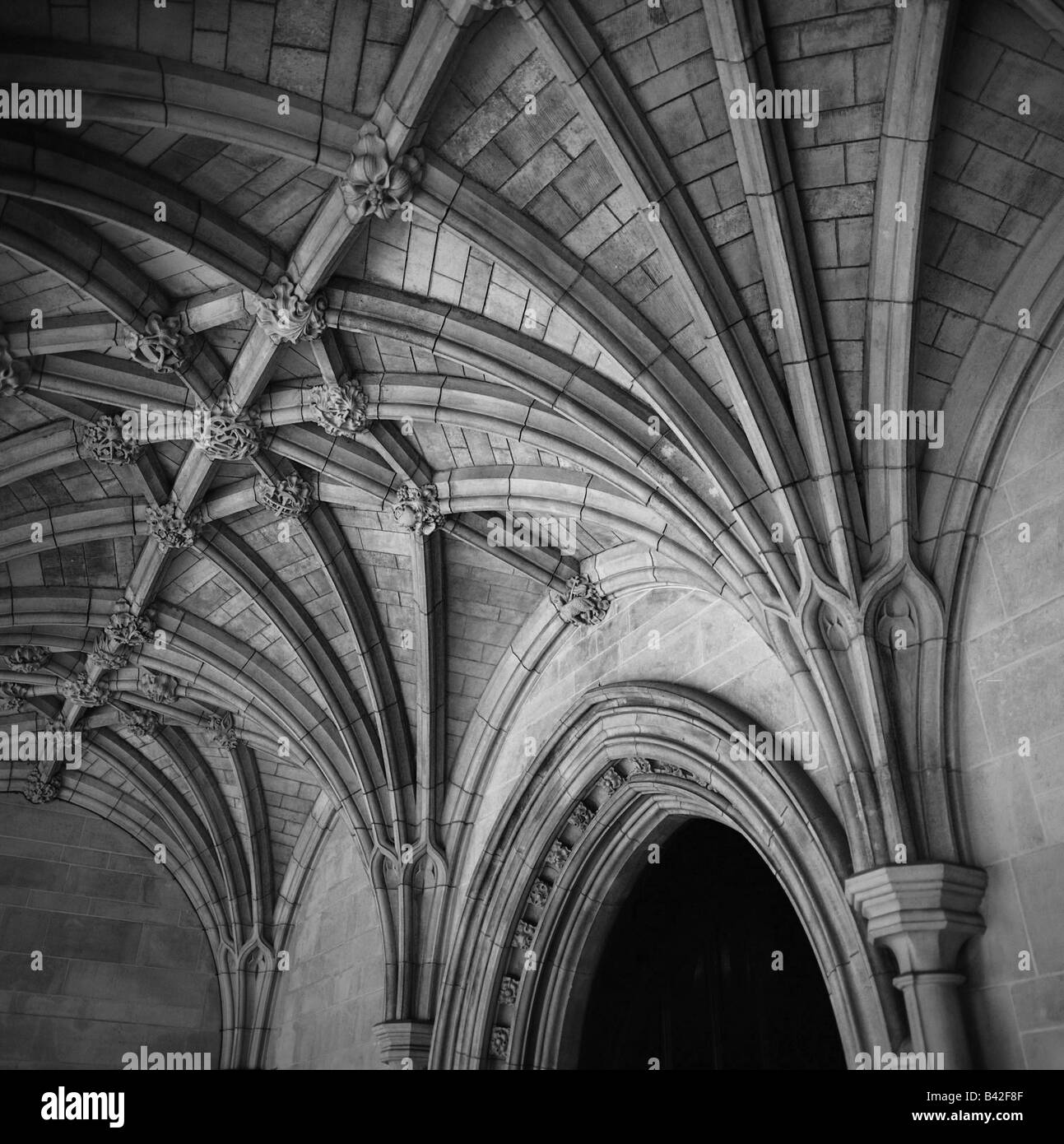 The covered doorway leading into St. Margaret's Church, Westminster ...