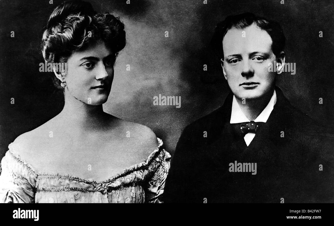 Winston churchill and his wife clementine hi-res stock photography and ...