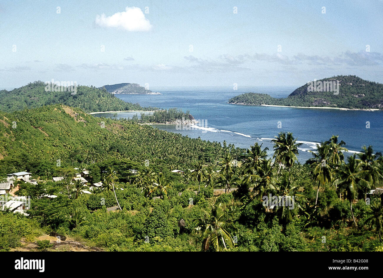 geography / travel, Seychelles, Island of Mahe, view, 1976 Stock Photo ...