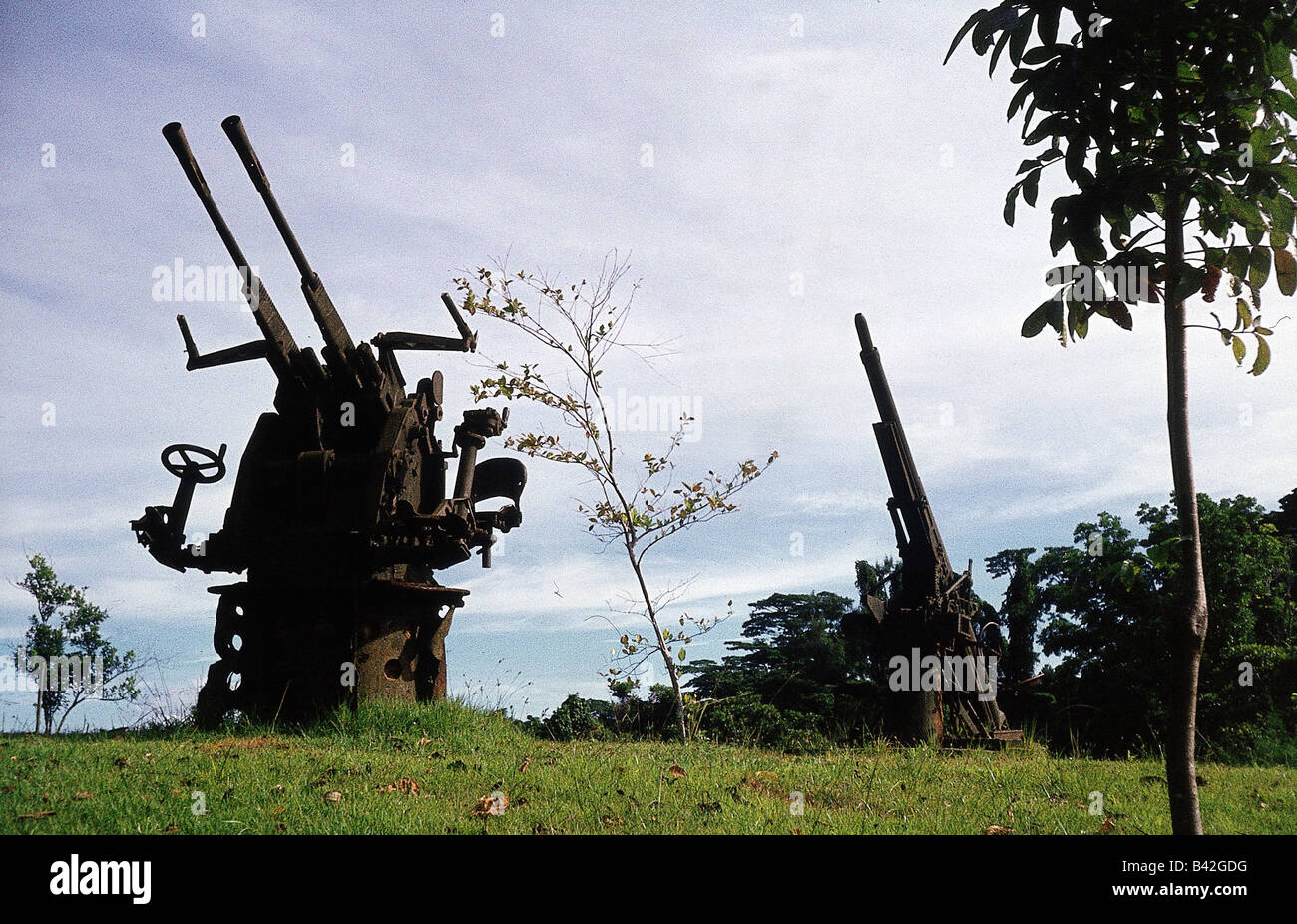 geography / travel, Micronesia, Palau, Island Koror, old Japanese anti ...