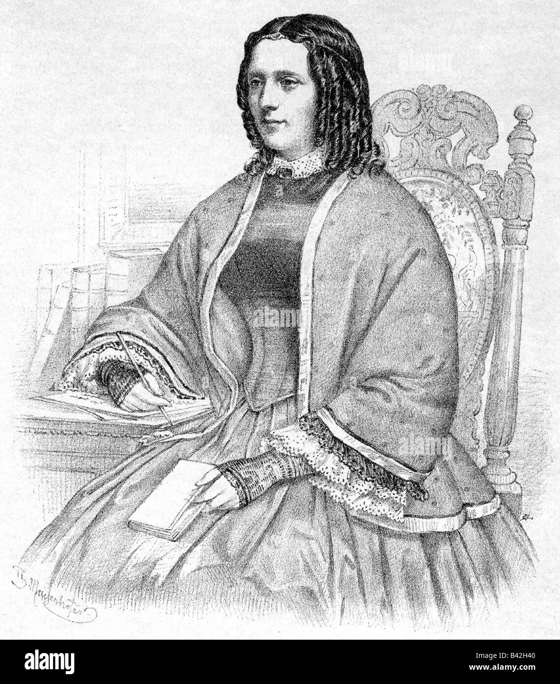 Harriet elizabeth beecher stowe Black and White Stock Photos & Images ...