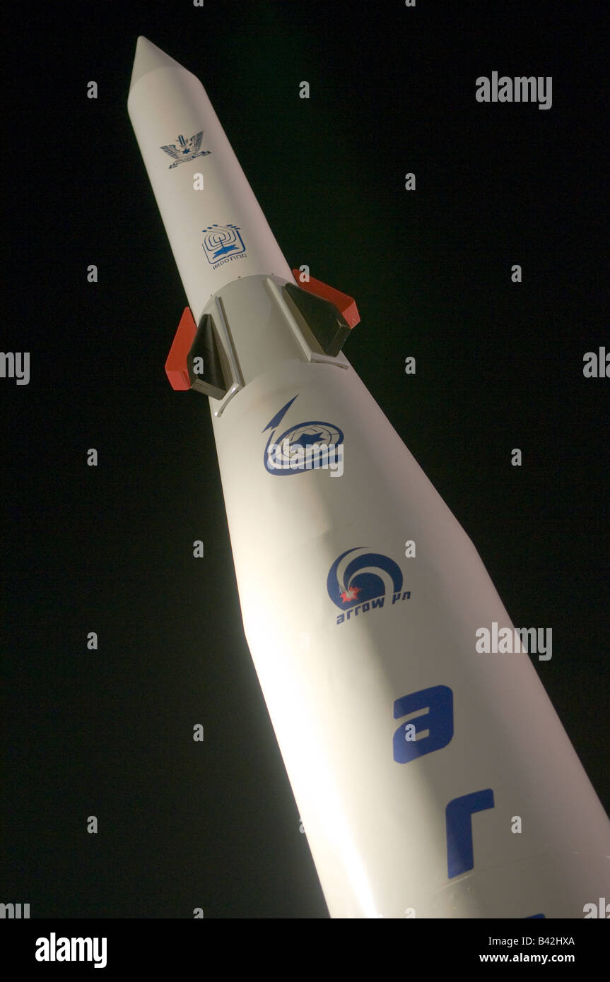 An Arrow Or Hetz Anti Ballistic Missile Produced By Israel And The United States On Display At