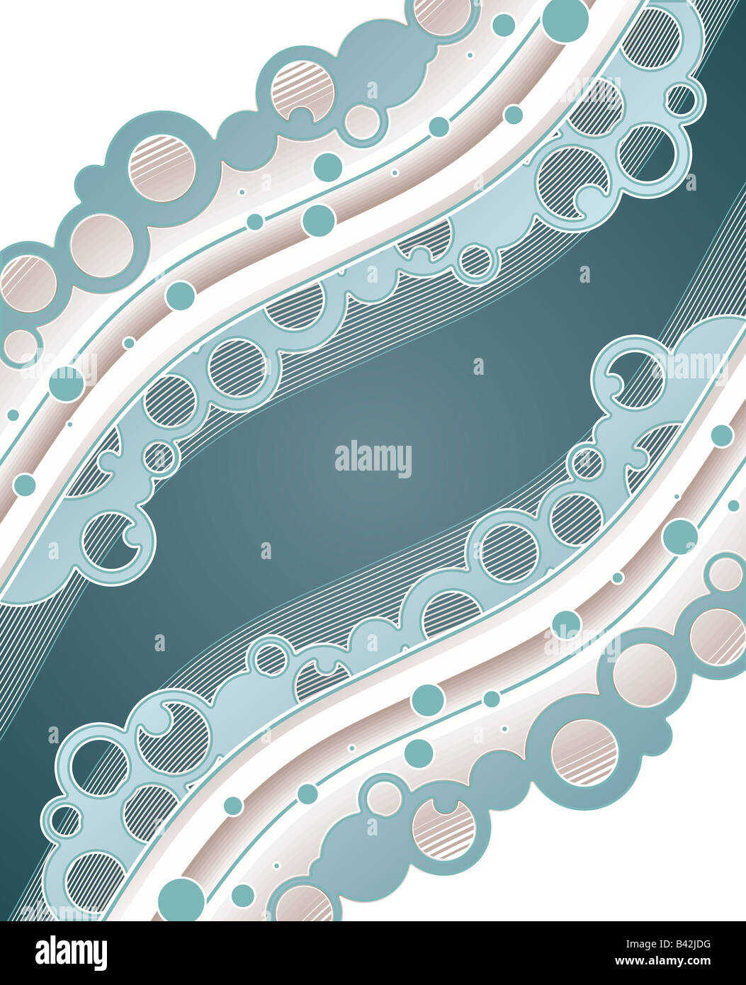 Vector illustration of a funky retro design background in dark green ...