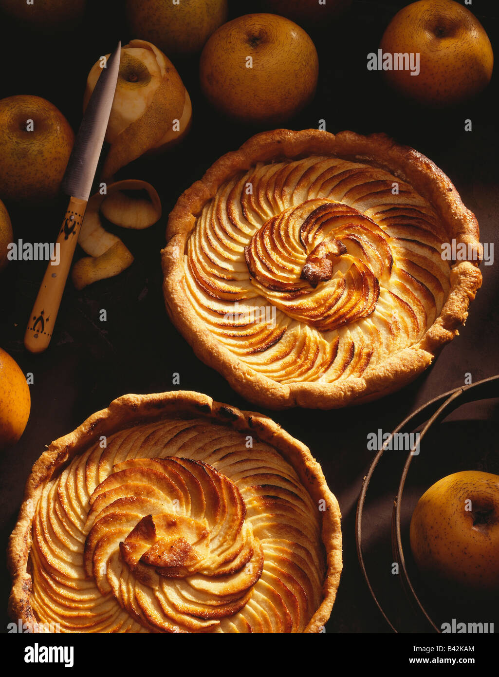 Normandy apple pie Stock Photo - Alamy