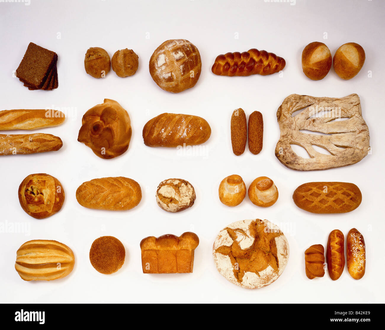 Variety of breads Stock Photo - Alamy