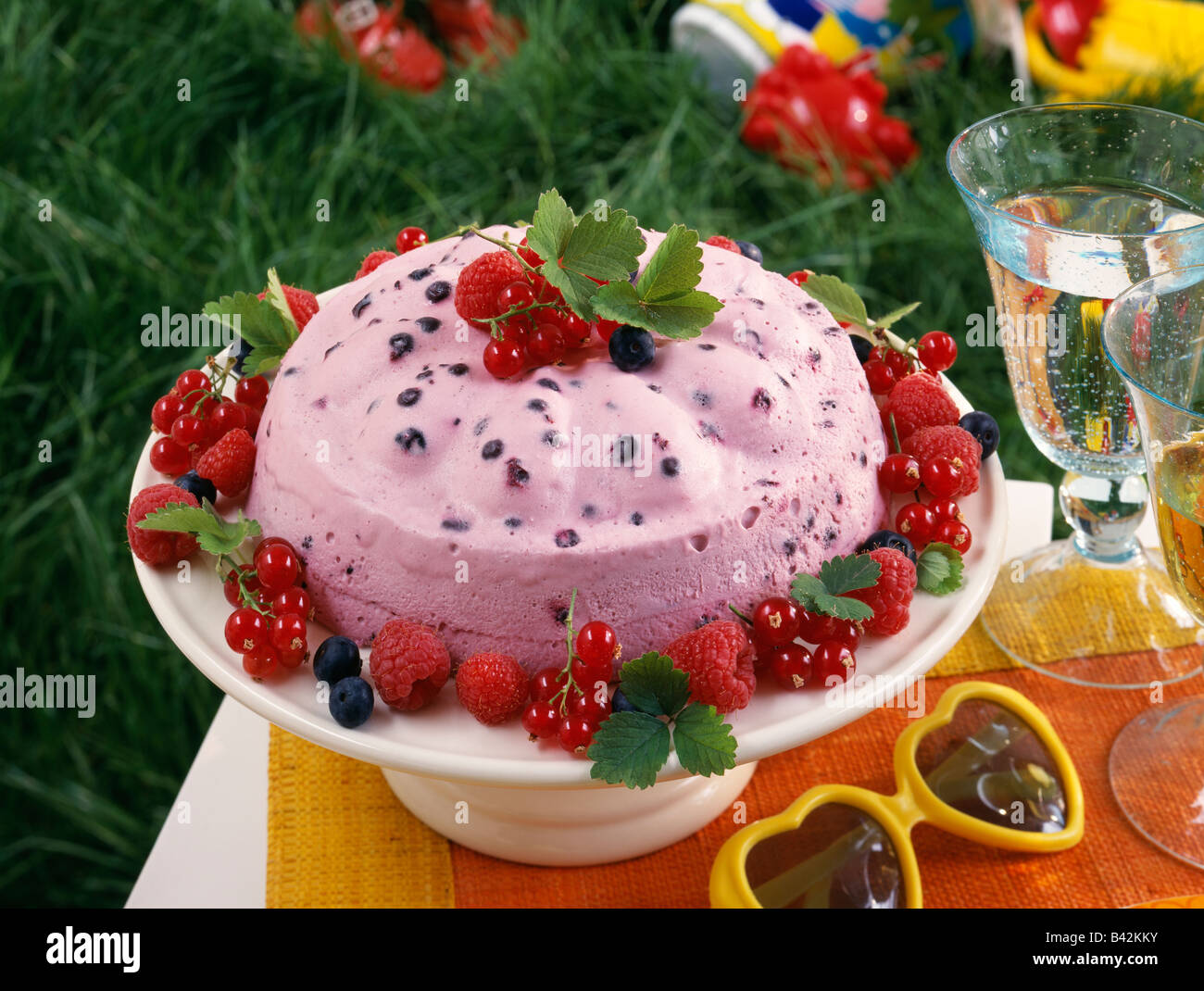 Iced ice cream dessert Stock Photo - Alamy