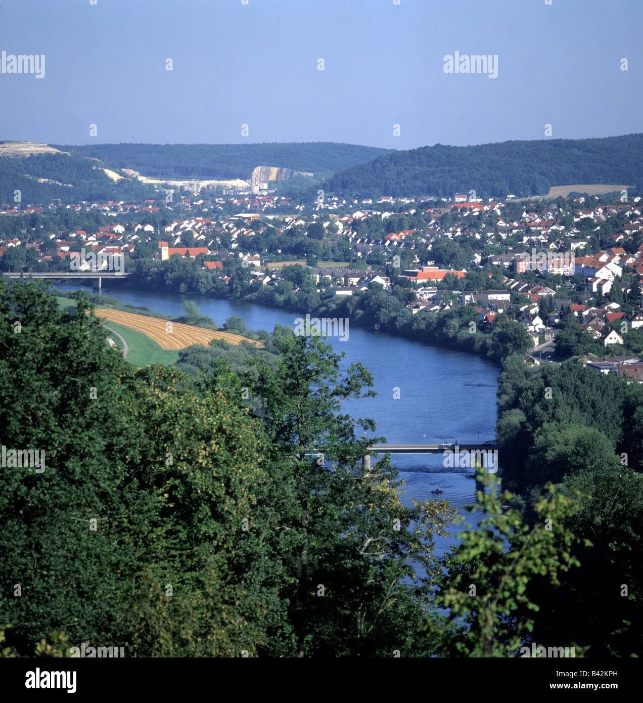 geography / travel, Germany, Bavaria, Kehlheim, city Kehlheim and River ...