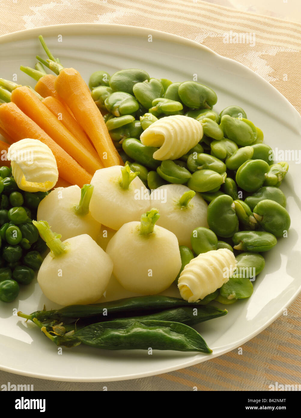Plate of vegetables Stock Photo - Alamy