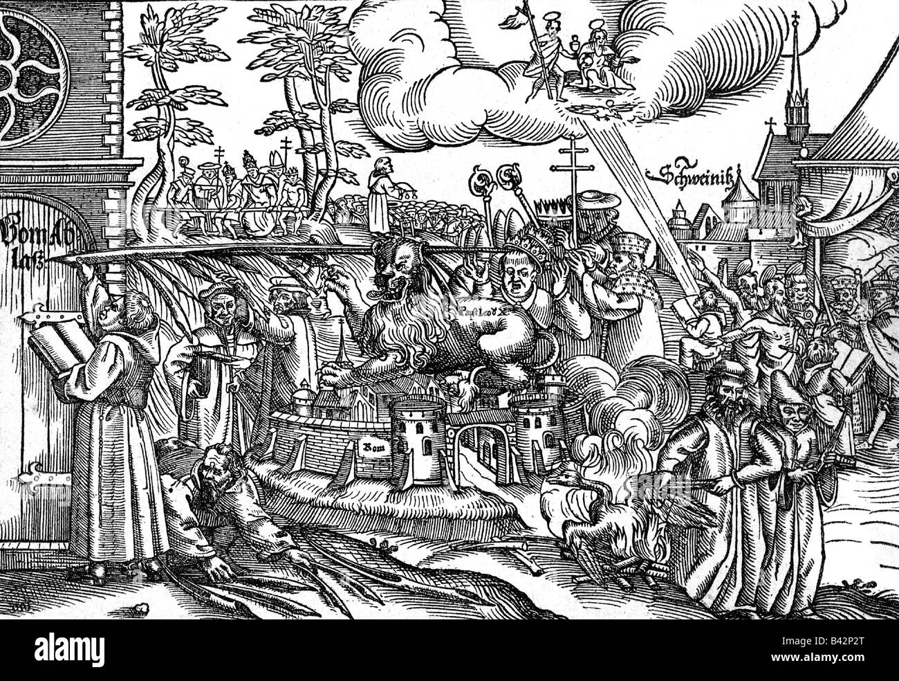 Martin luther nailing his 95 theses hi-res stock photography and images ...