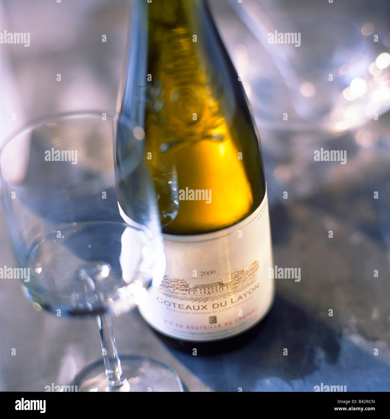 Baron de la Varière Côteaux du Layon wine Stock Photo - Alamy