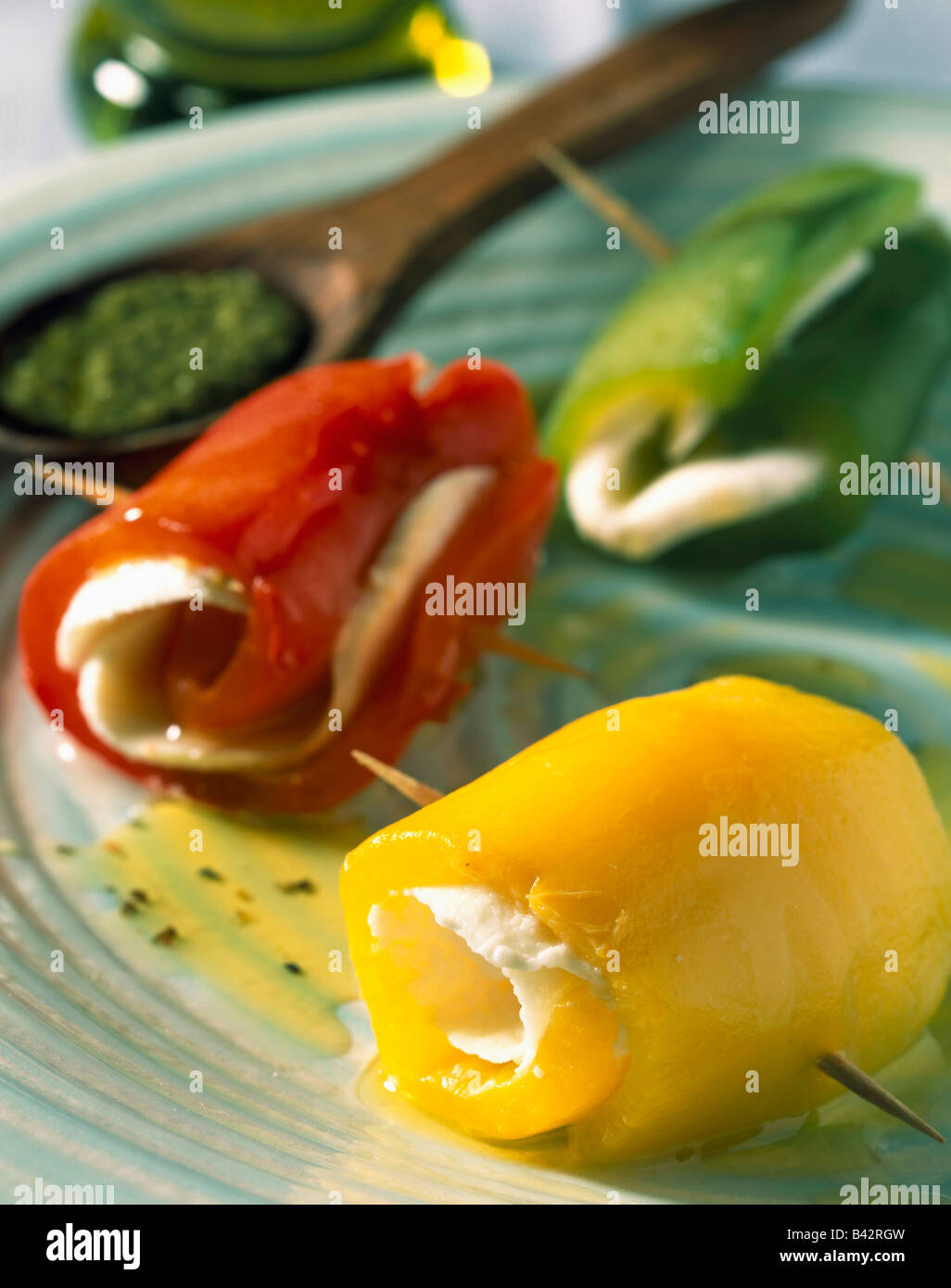 Rolls of peppers Stock Photo - Alamy