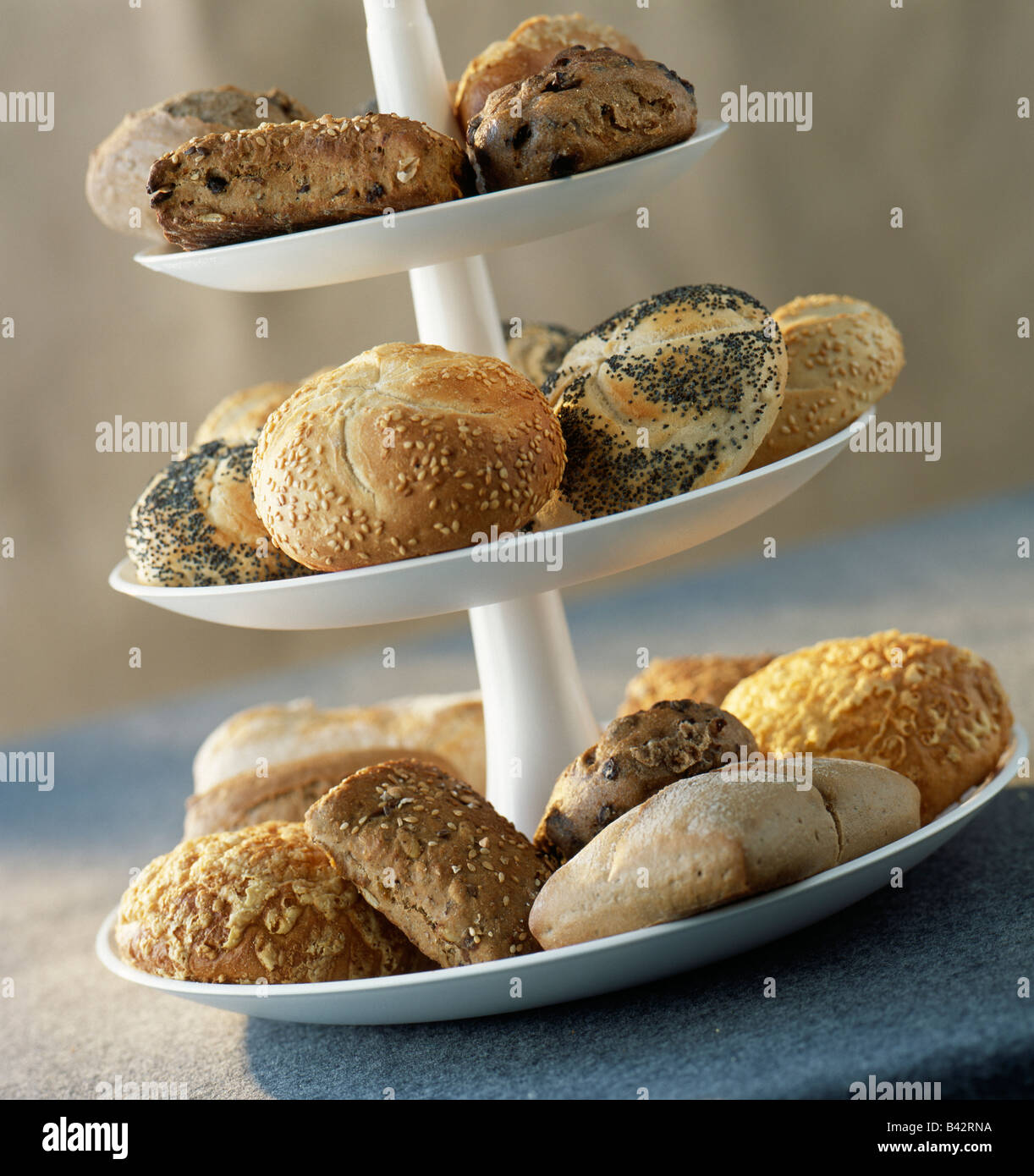 Variety of small breads Stock Photo - Alamy