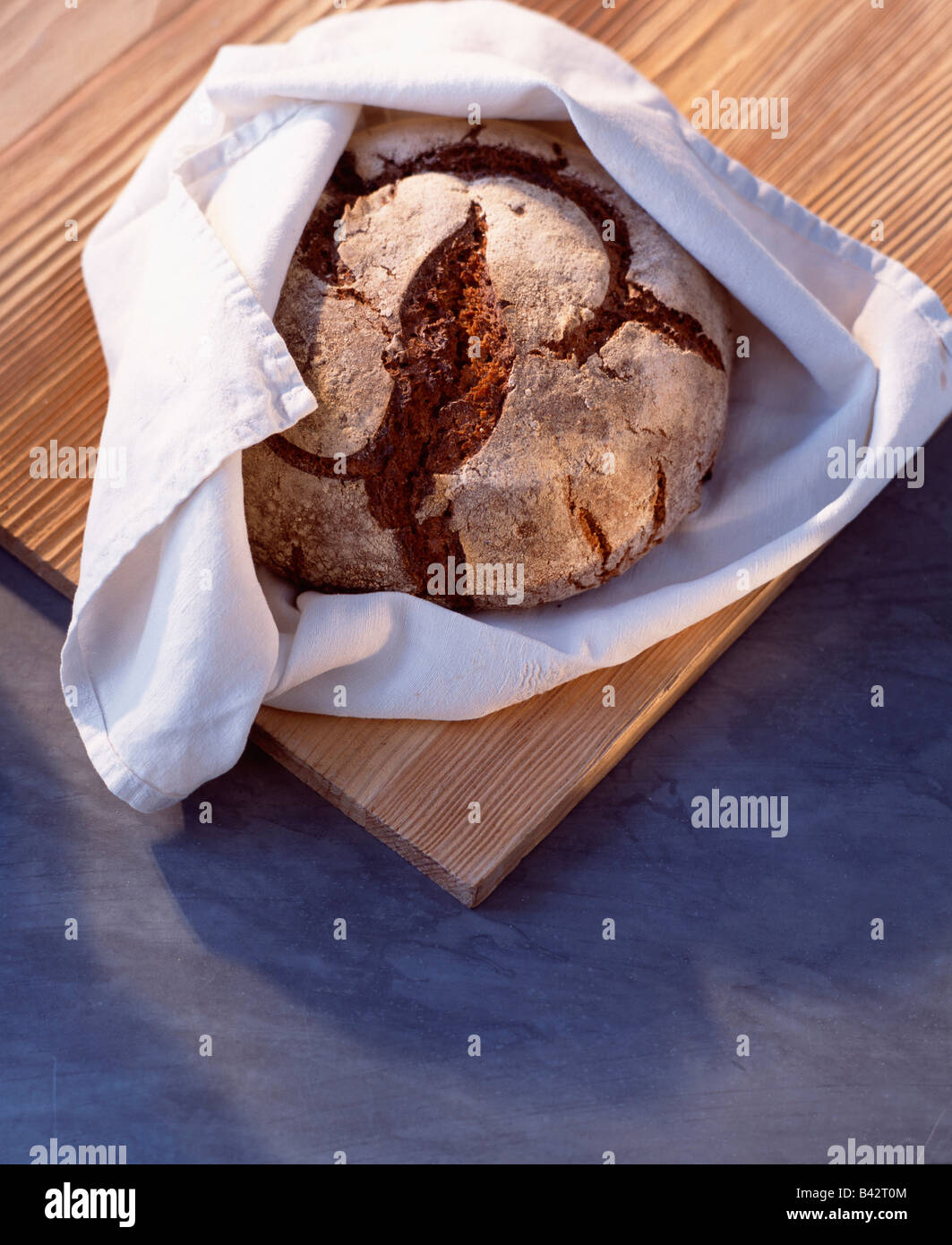 Loaf of bread made with flour and fresh water Stock Photo - Alamy