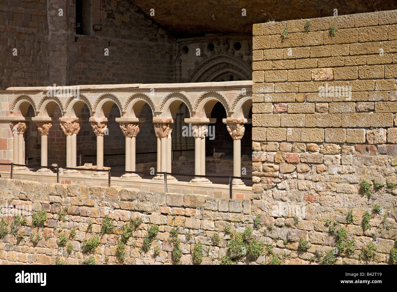 The Monastery of San Juan de la Pena, Jaca, in Jaca, Huesca, Spain ...