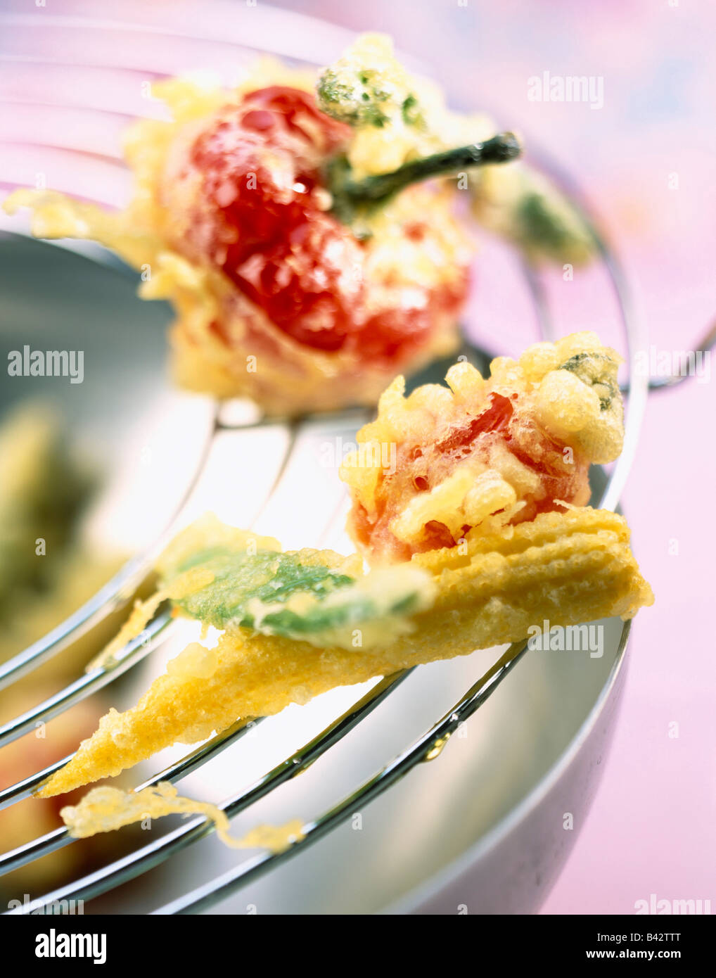crunchy baby vegetable tempuras Stock Photo - Alamy