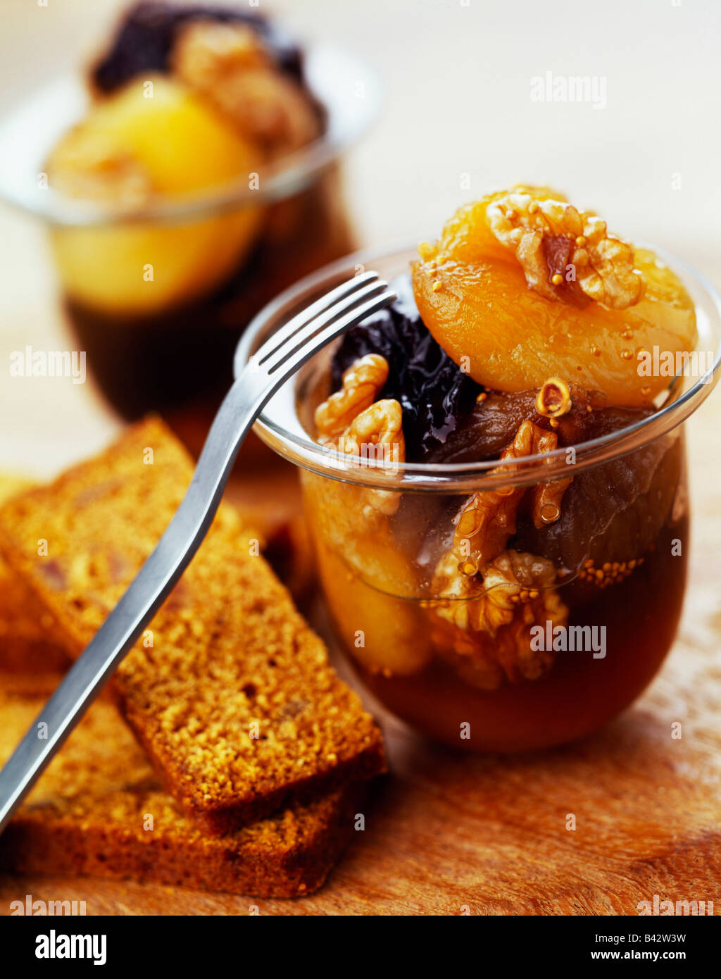 dried stewed fruit with walnuts Stock Photo - Alamy