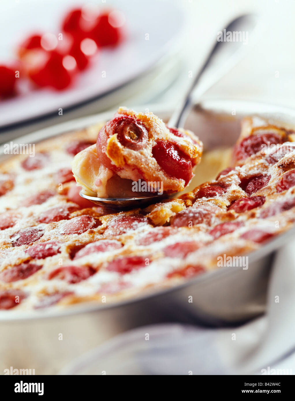 Cherry clafoutis batter pudding hi-res stock photography and images - Alamy