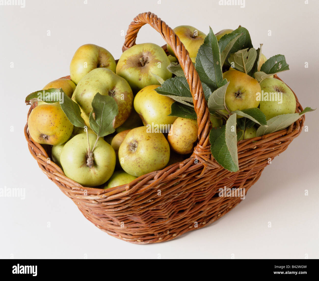 Basket of apples Stock Photo - Alamy
