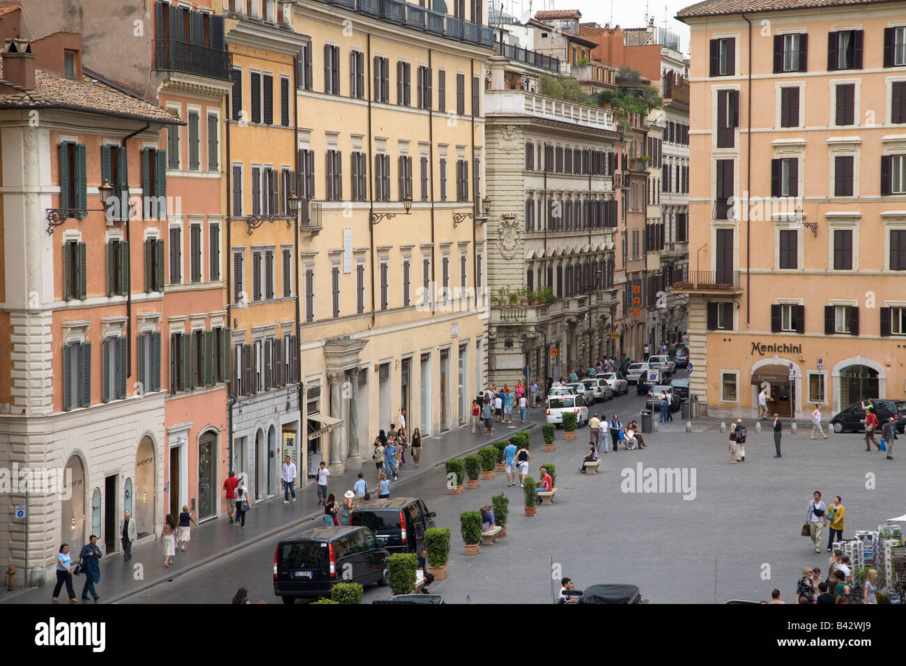 View from window of Keats-Shelley House, a museum dedicated to the ...