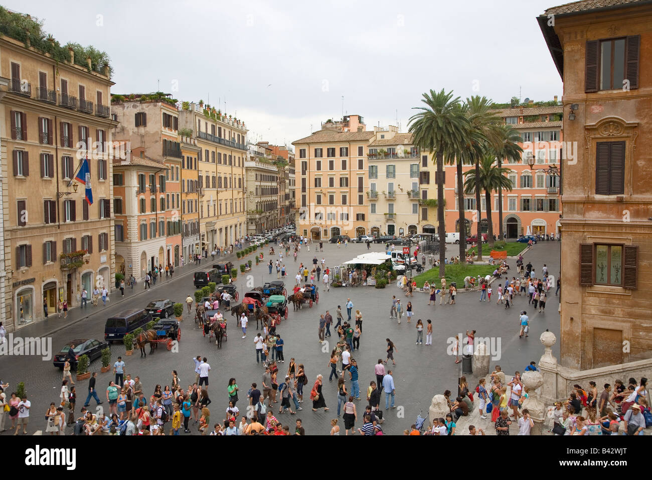 View from window of Keats-Shelley House, a museum dedicated to the ...