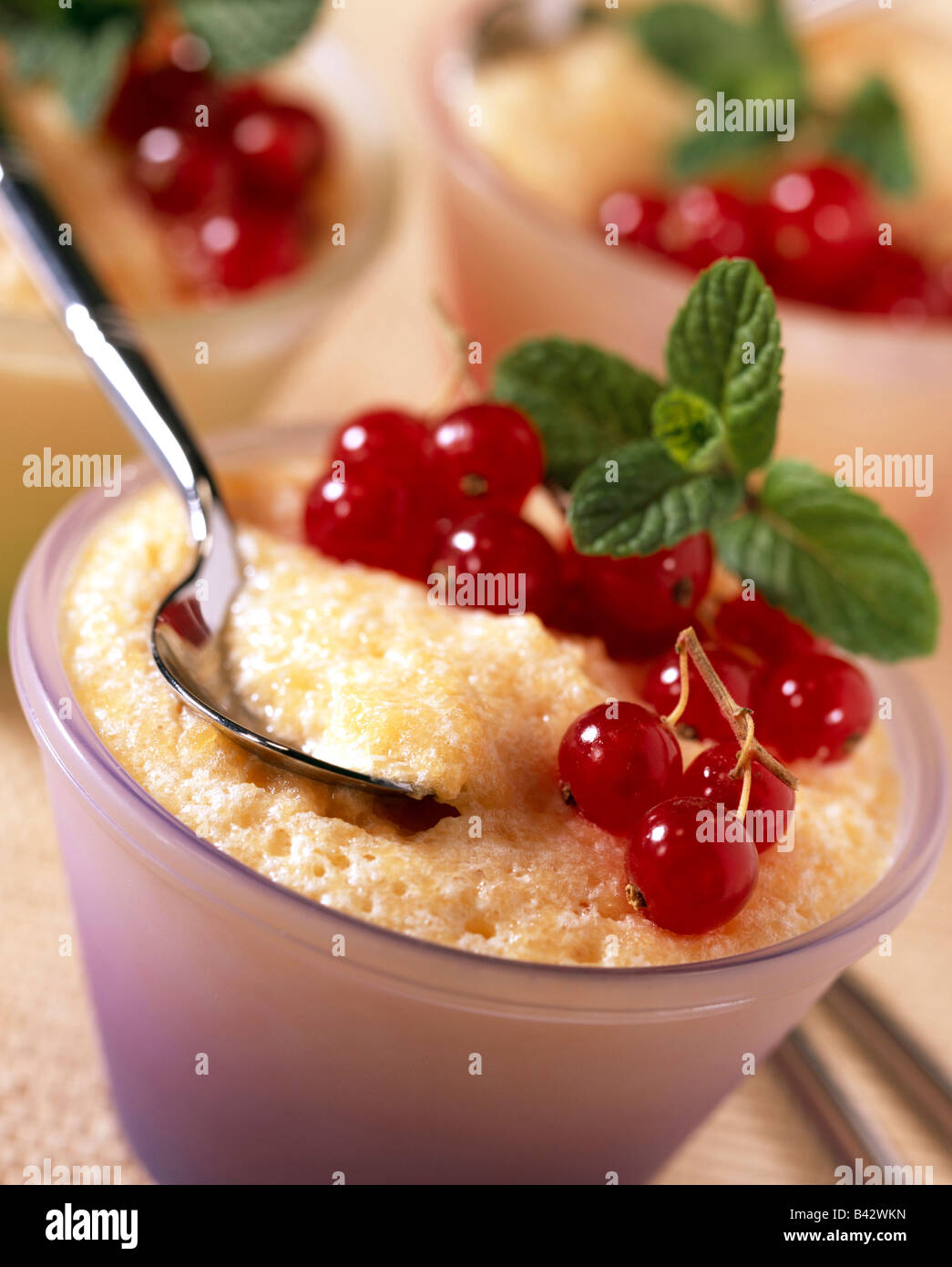 individual iced melon soufflés Stock Photo - Alamy