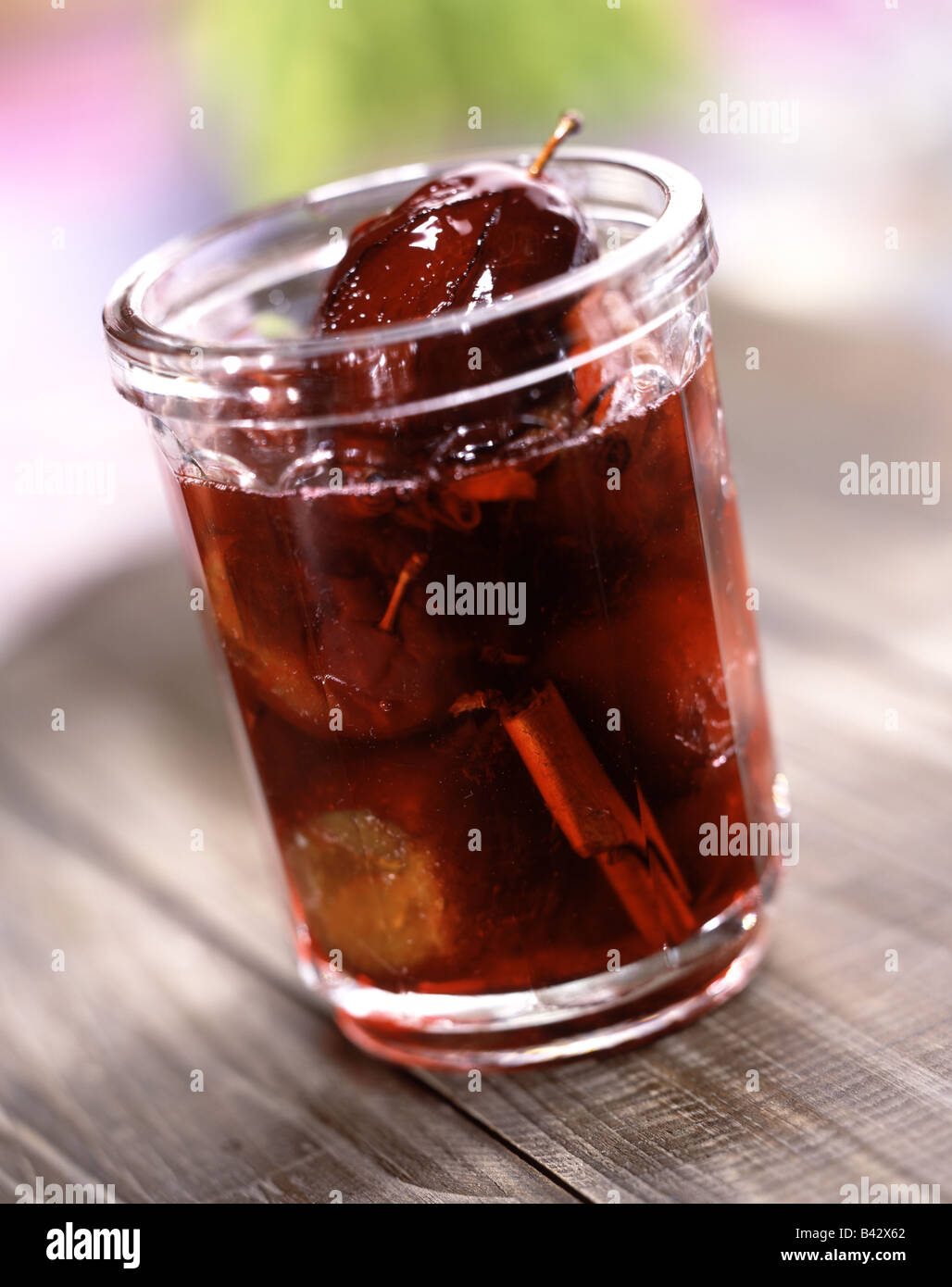 Quetsch plum and spice jam Stock Photo - Alamy