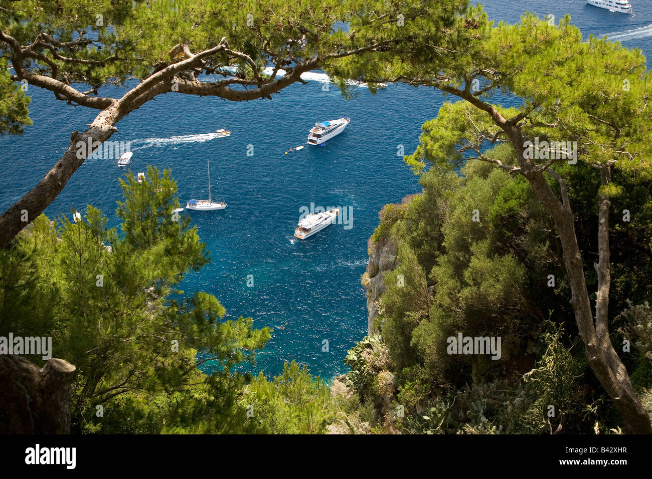 City of Capri, an Italian island off the Sorrentine Peninsula on the ...