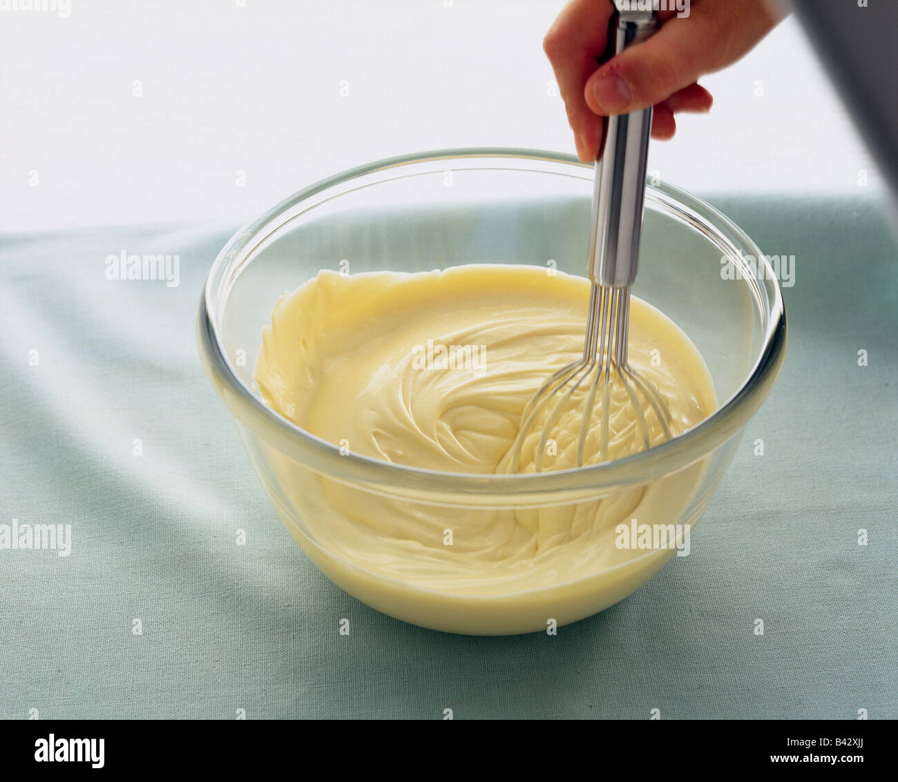 Preparing the batter Stock Photo - Alamy