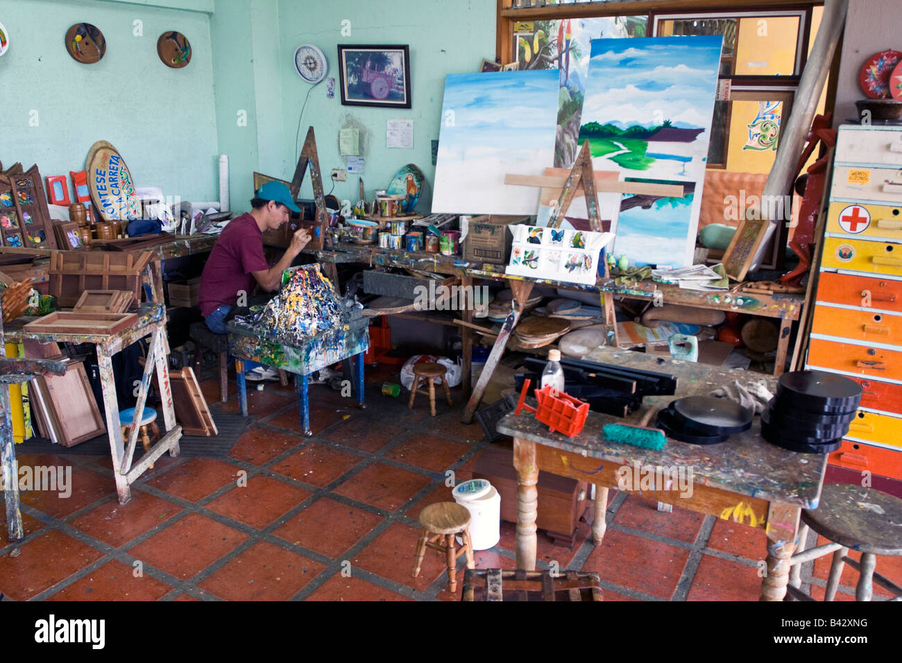 The Fábrica de Carretas Joaquín Chaverri Sarchí Costa Rica Stock Photo ...